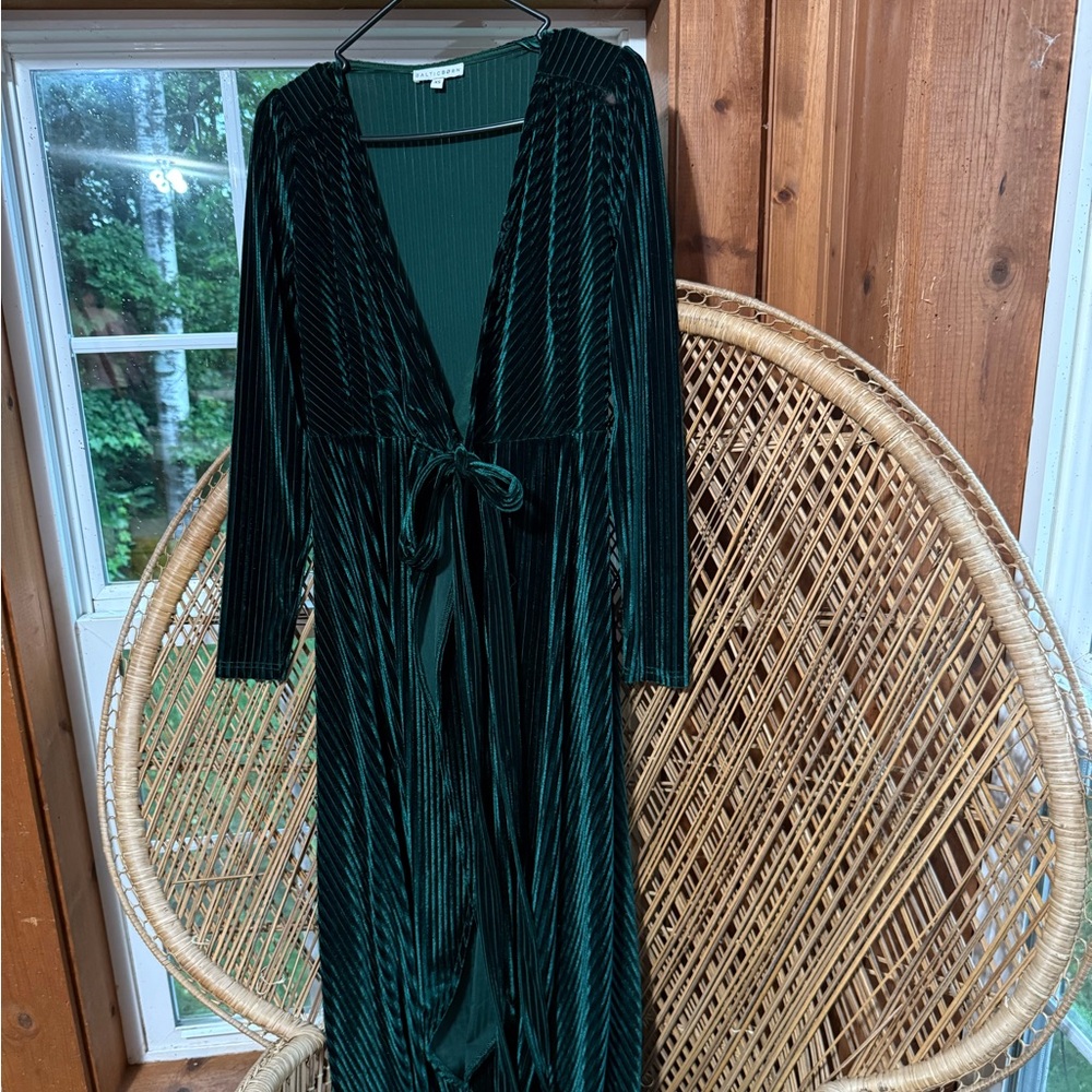 Baltic Born Deep Green Textured Dress - Gem